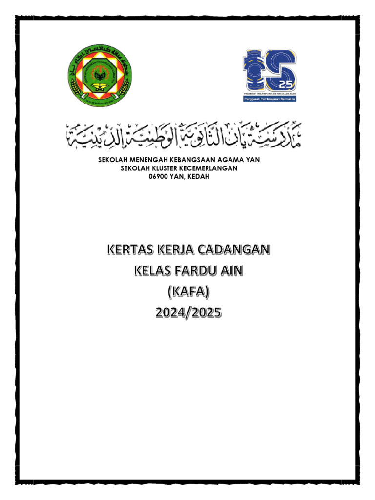 Kelas Fardu Ain di SMK Agama Yan | PDF