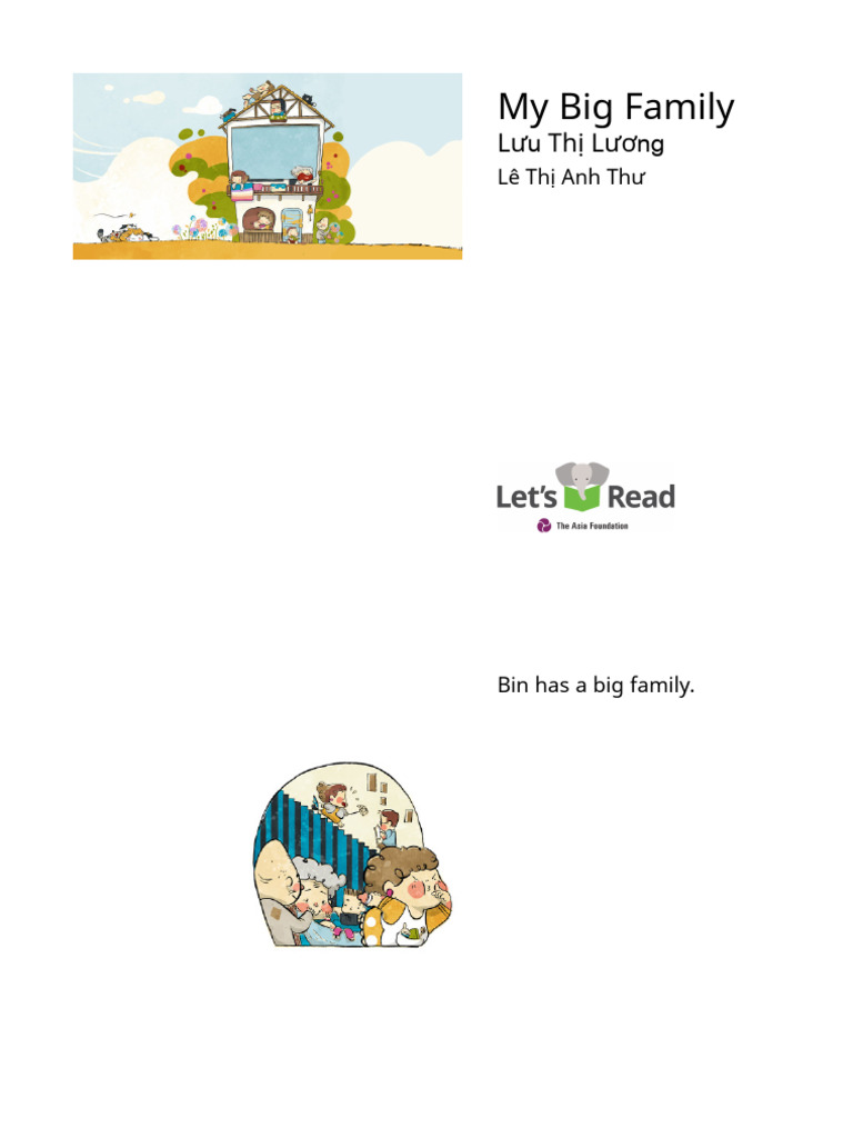 Bin's Adventures in a Big Family | PDF | Grandparent