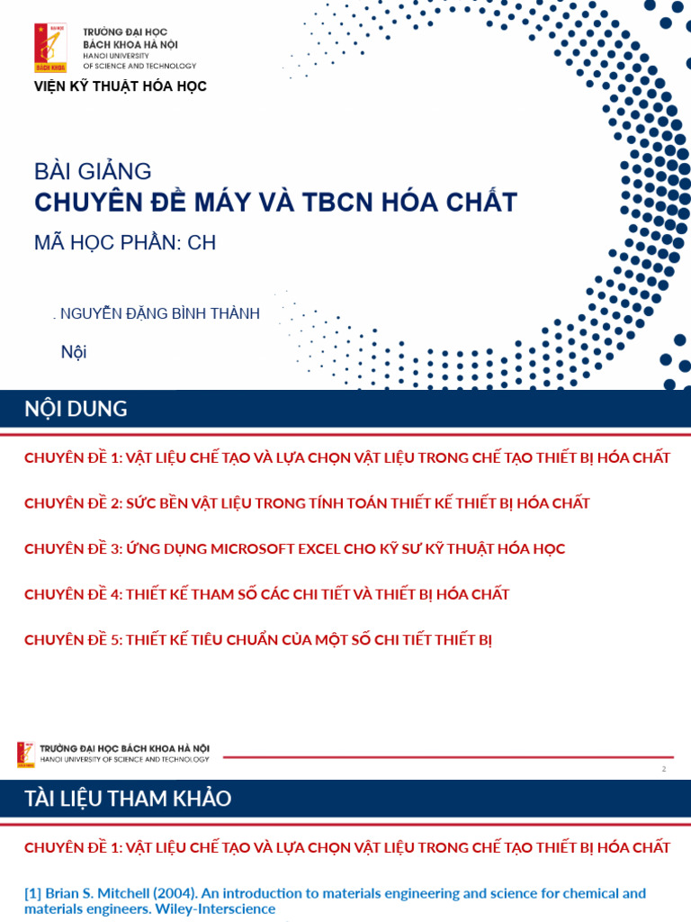 CH5663-Chuyên đề Máy và TBCN HC 2023-CD1-2 | PDF