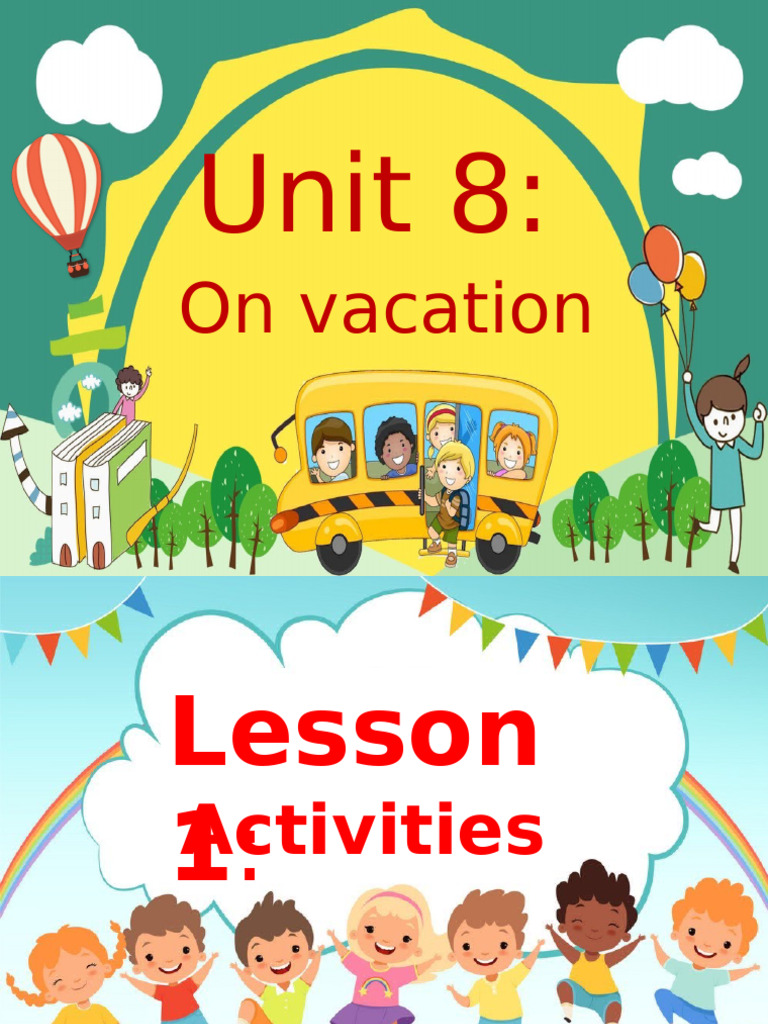 Unit 8 - Lesson 1 - Activities | PDF