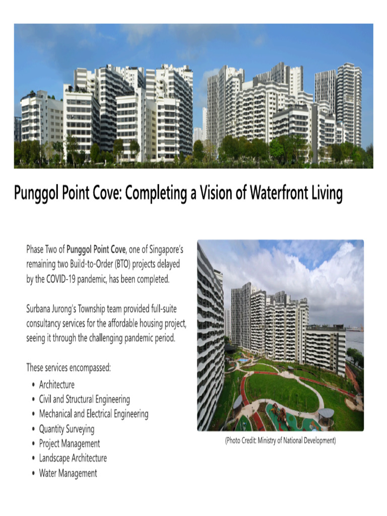 Punggol Point Cove - Completing A Vision of Waterfront Living | PDF