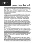 Barriers To Effective Communication PDF | PDF | Communication | Psychology
