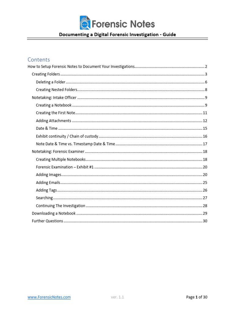 Digital Forensic Investigation Documentation | PDF | Digital Forensics ...
