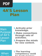 Format of 4a's Lesson Plan | PDF | Lesson Plan | Learning