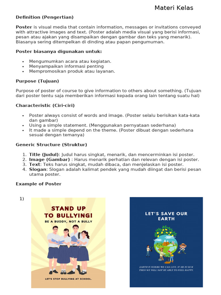 Definition of Poster | PDF