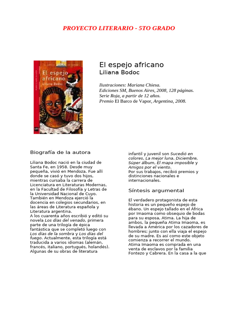 El Espejo Africano GUIA | PDF
