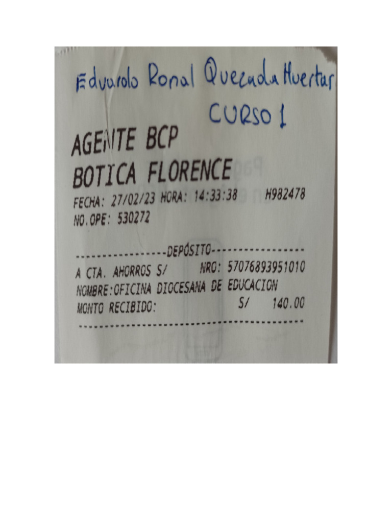 Baucher Monseñor Quezada | PDF