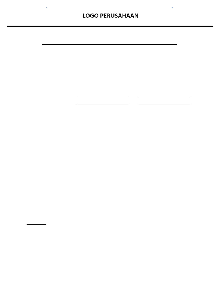 Form SK Karyawan Tetap | PDF