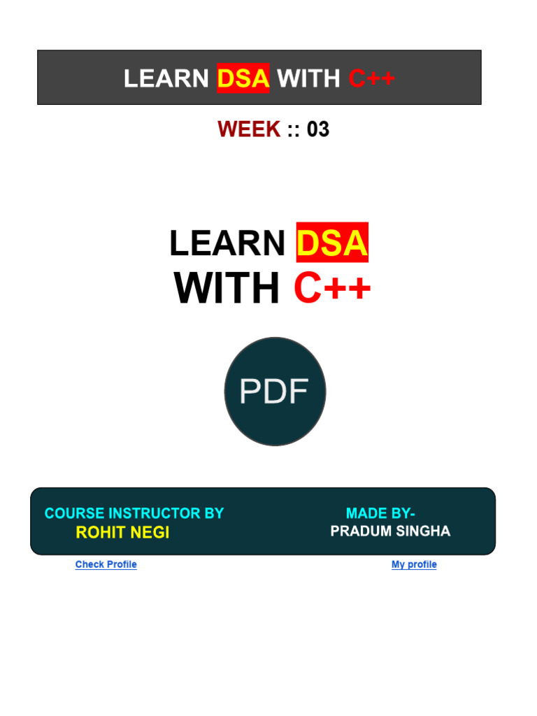 DSA Notes: Time & Space Complexity | PDF | Time Complexity | C++