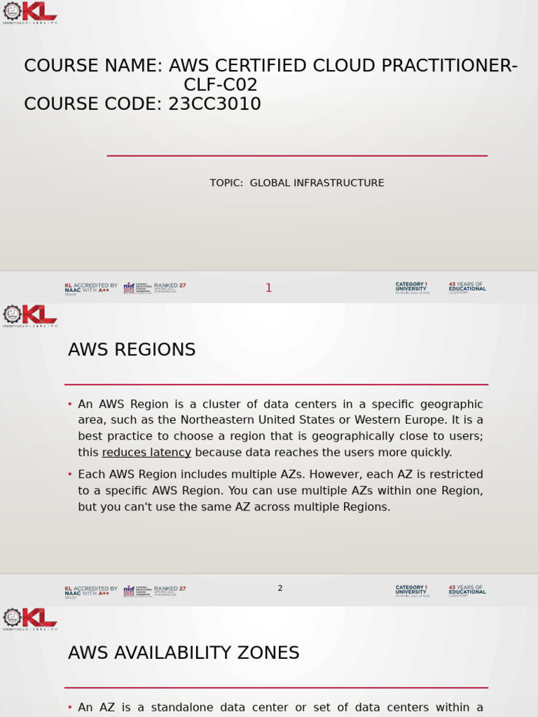 AWS Global Infrastructure Guide | PDF | Amazon Web Services | Computing