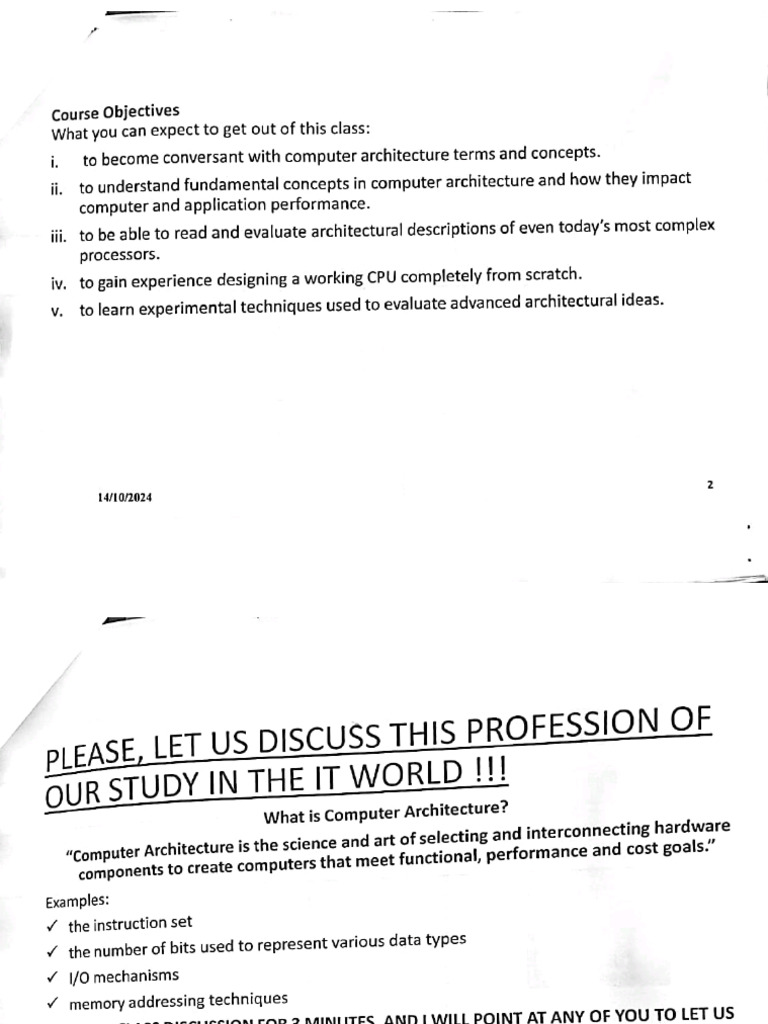 CSC 3o1 Class Note | PDF