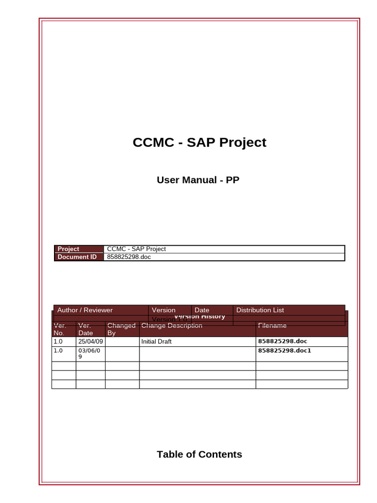 Sap PP Manual Step Step Instructions For End Users | PDF | Software ...
