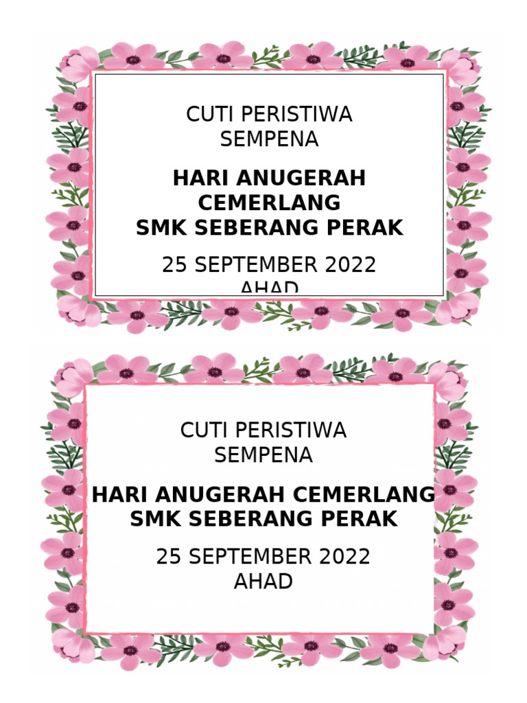 Cuti Peristiwa | PDF
