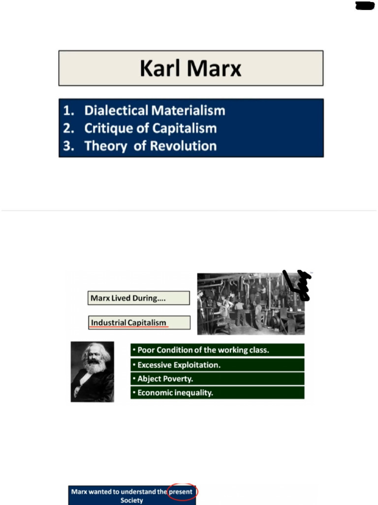 Philosophy of Karl Marx | PDF