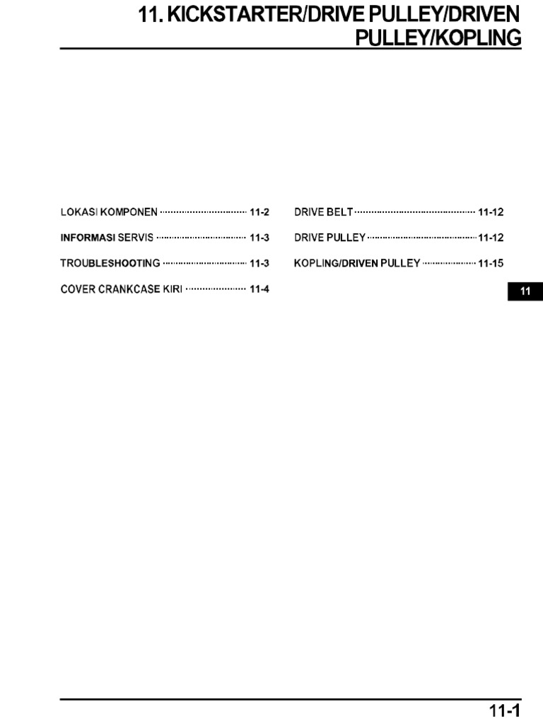 Manual Sistem CVT | PDF