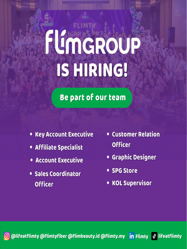 Hiring Flimgroup | PDF | Brand | Graphic Design