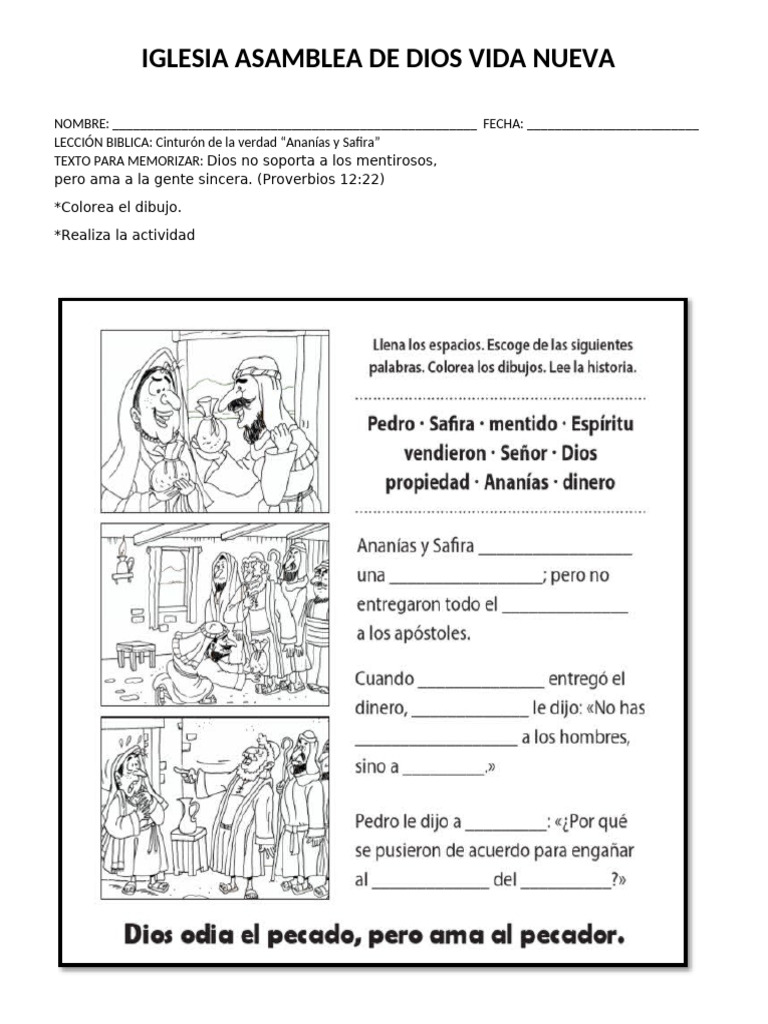 GRUPO FAMILIAR Ananias y Safira | PDF