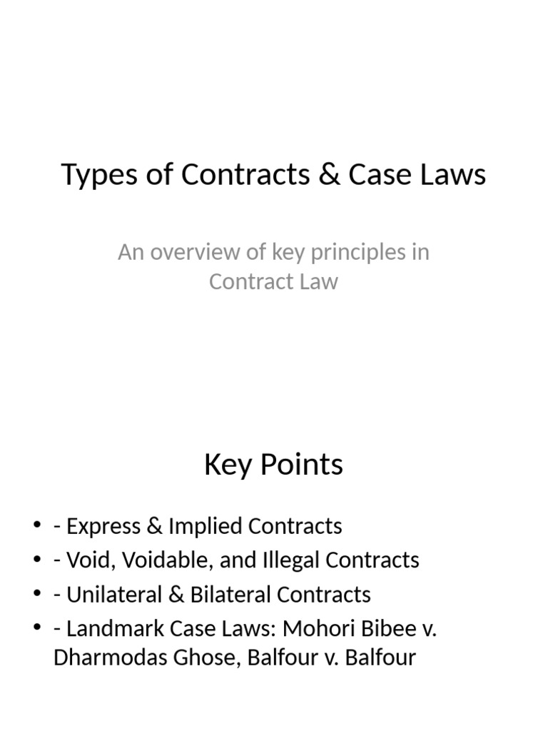 Types_of_Contracts | PDF