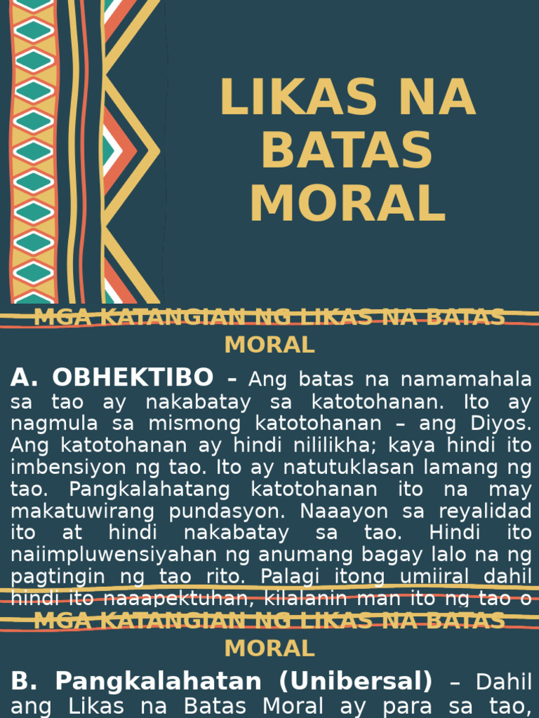 3 Esp 9 Likas Na Batas Moral | PDF