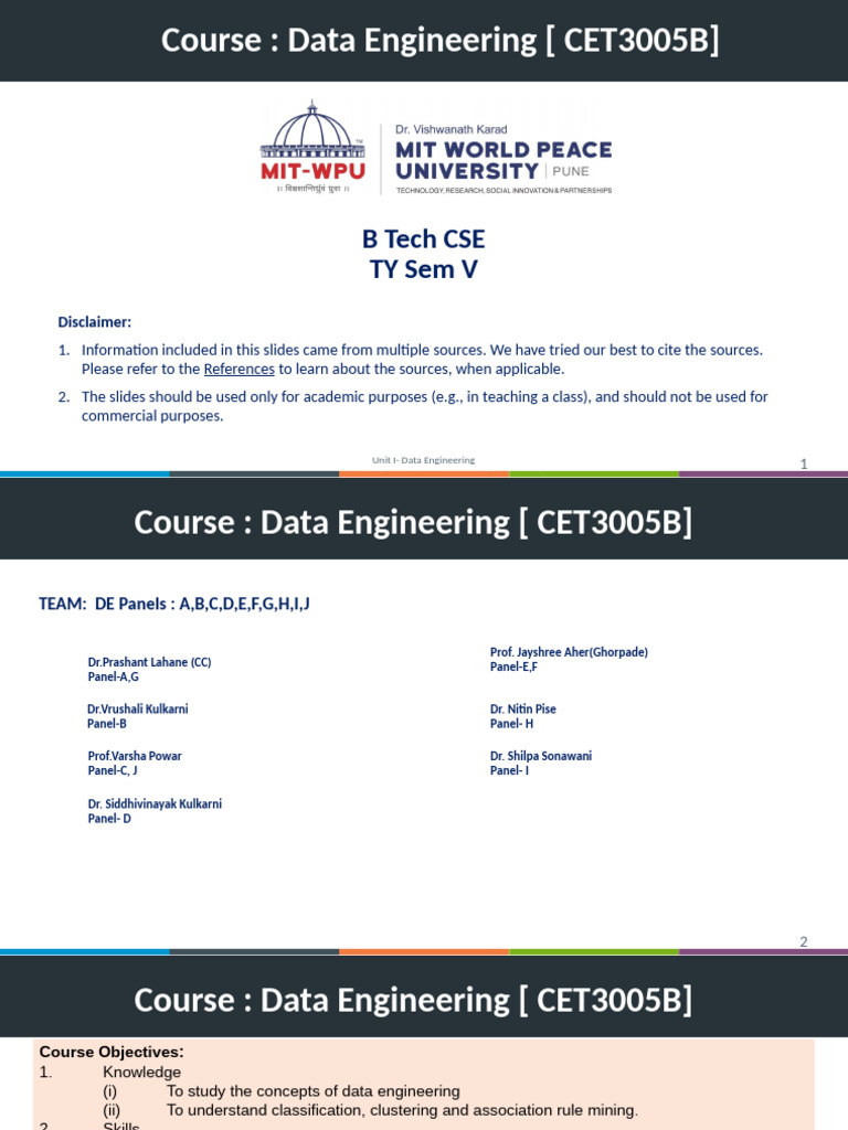DE Unit1 - Introdcution - DE - 8jul24 | PDF | Mode (Statistics) | Data Mining