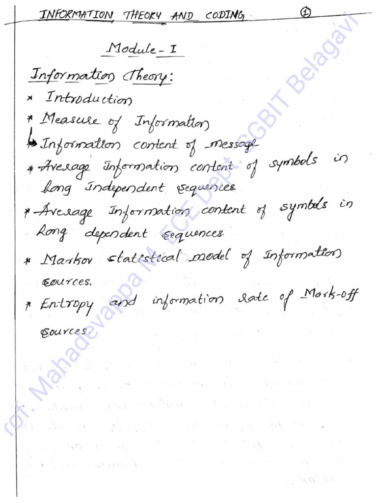 ITC module 1 Notes (1) | PDF