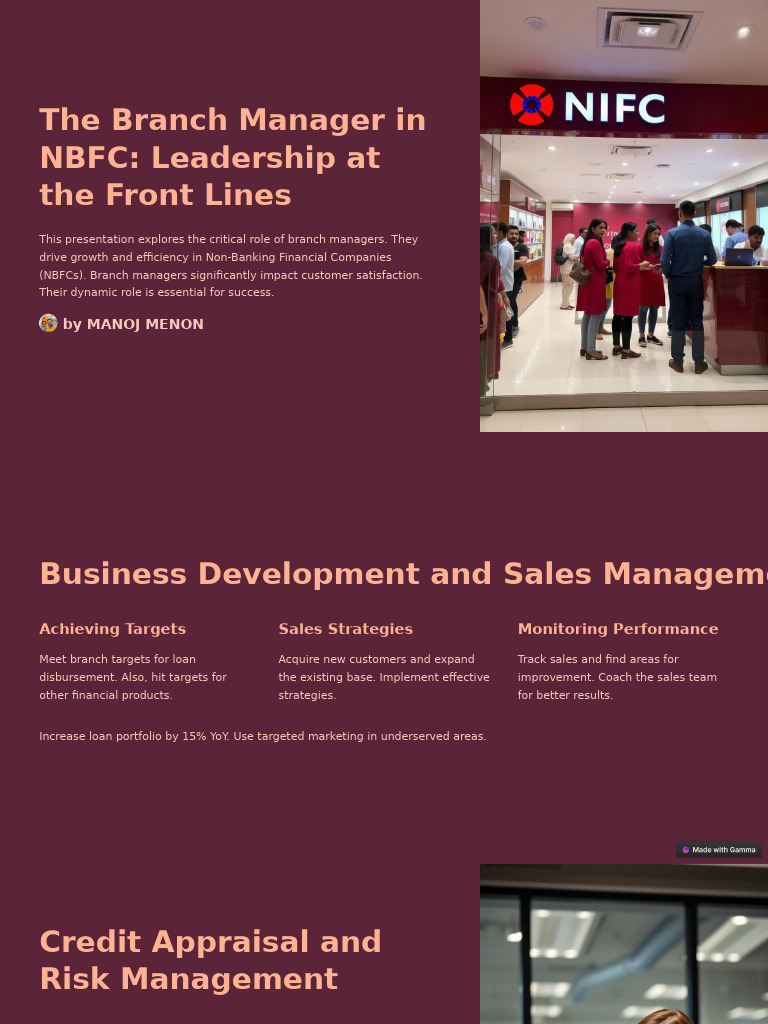 Branch Managers: Key to NBFC Success | PDF | Regulatory Compliance ...