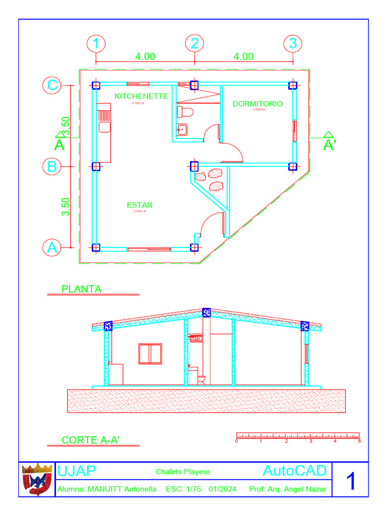 AutoCAD Design: Chalets Playero Plans | PDF
