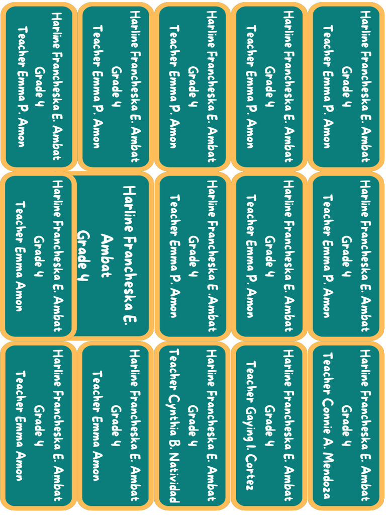 Grade 4 Student Records | PDF