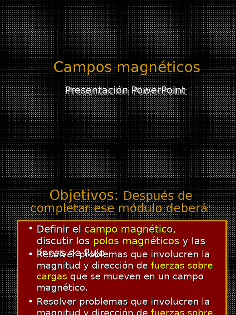 Introducción a los Campos Magnéticos | PDF | Imán | Campo magnético