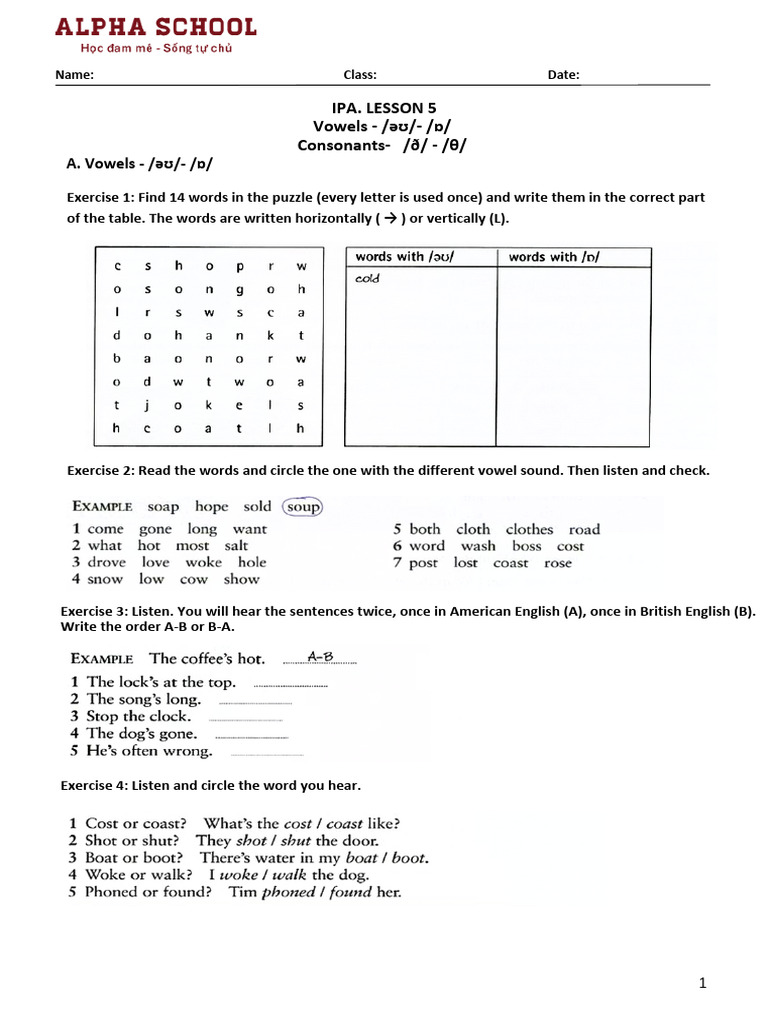 IPA - Lesson 4 | PDF