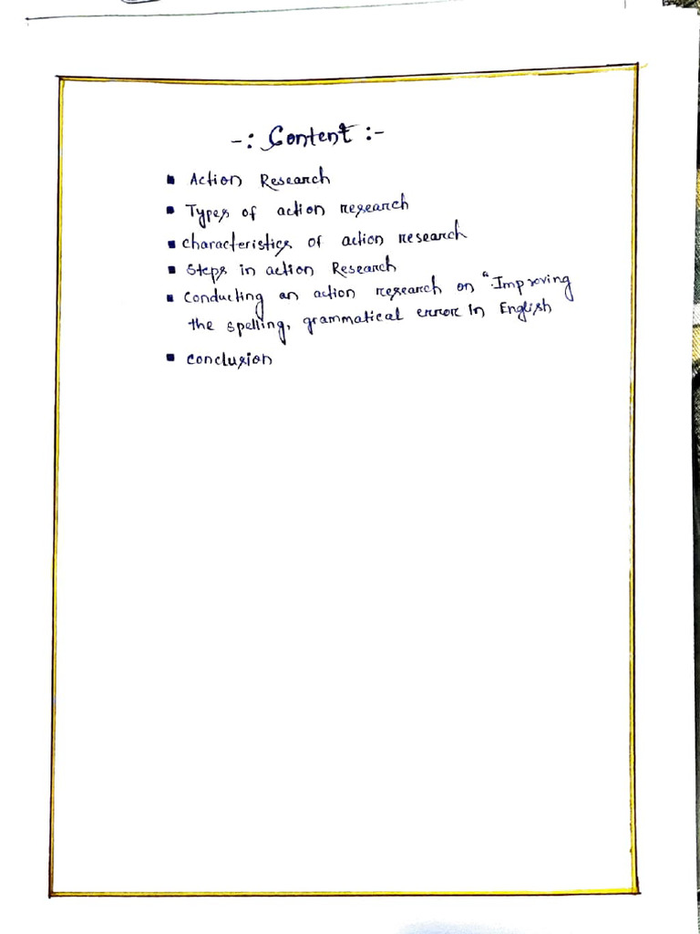 Action Research Assignment | PDF