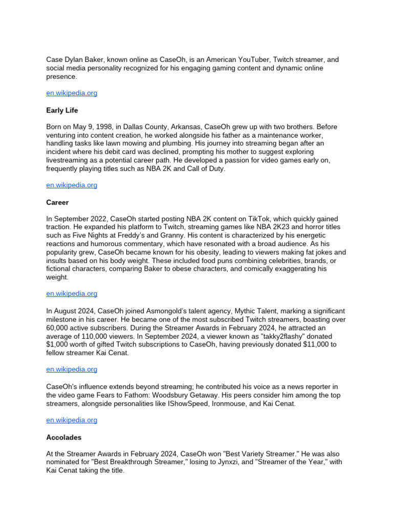 Who Is CaseOh, and Why Are Our Kids Obsessed Over Him | PDF | Mass Media