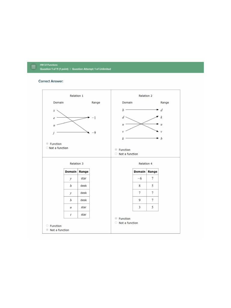 HW 3.1 Functions | PDF