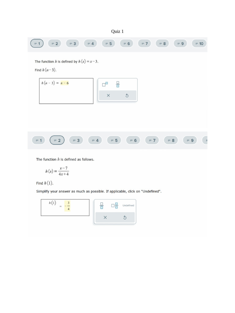 Quiz 1 Answers and Solutions | PDF