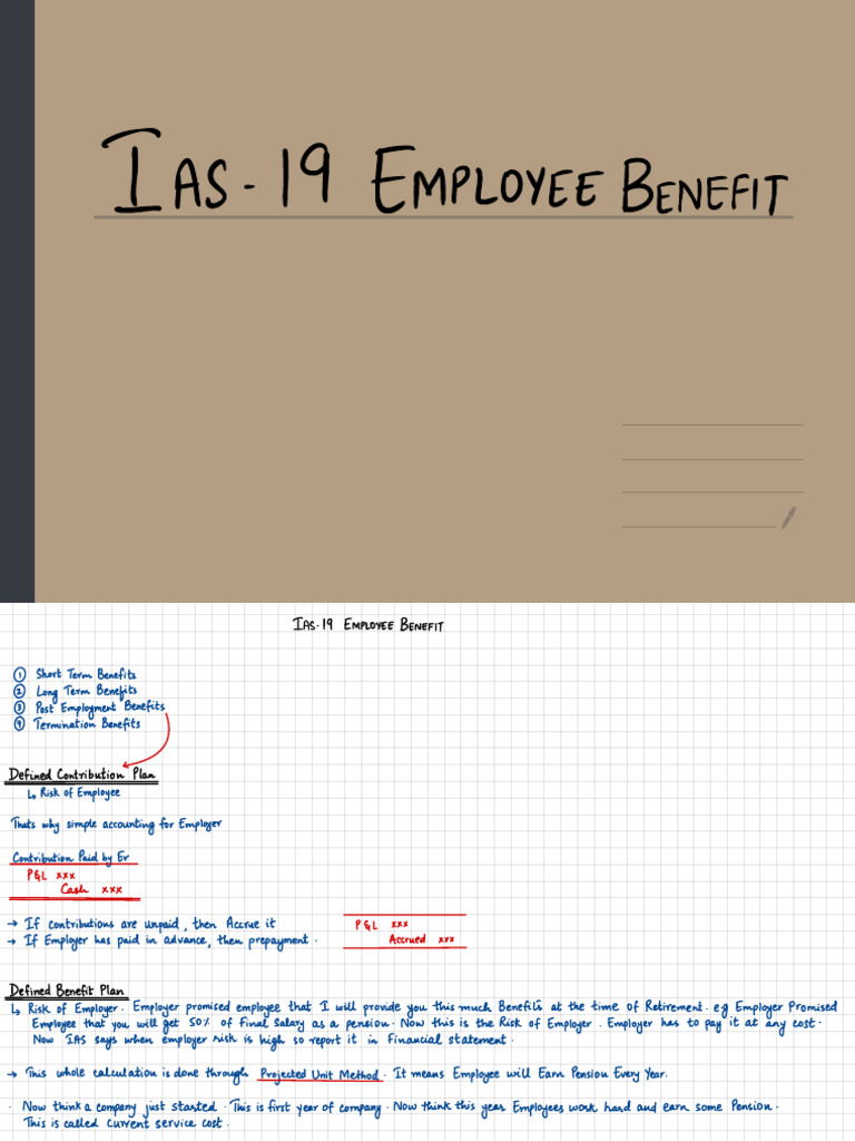 IAS - 19 Slides | PDF | Defined Benefit Pension Plan | Pension