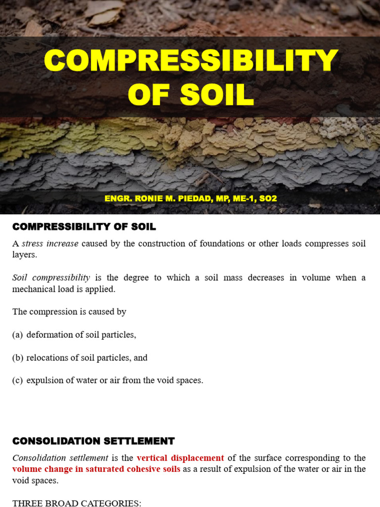 7_Compressibility of Soil_FINAL PRINT | PDF | Continuum Mechanics ...
