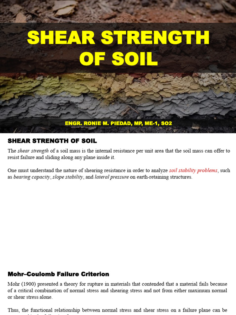 8 - Shear Strength of Soil | PDF | Strength Of Materials | Stress ...