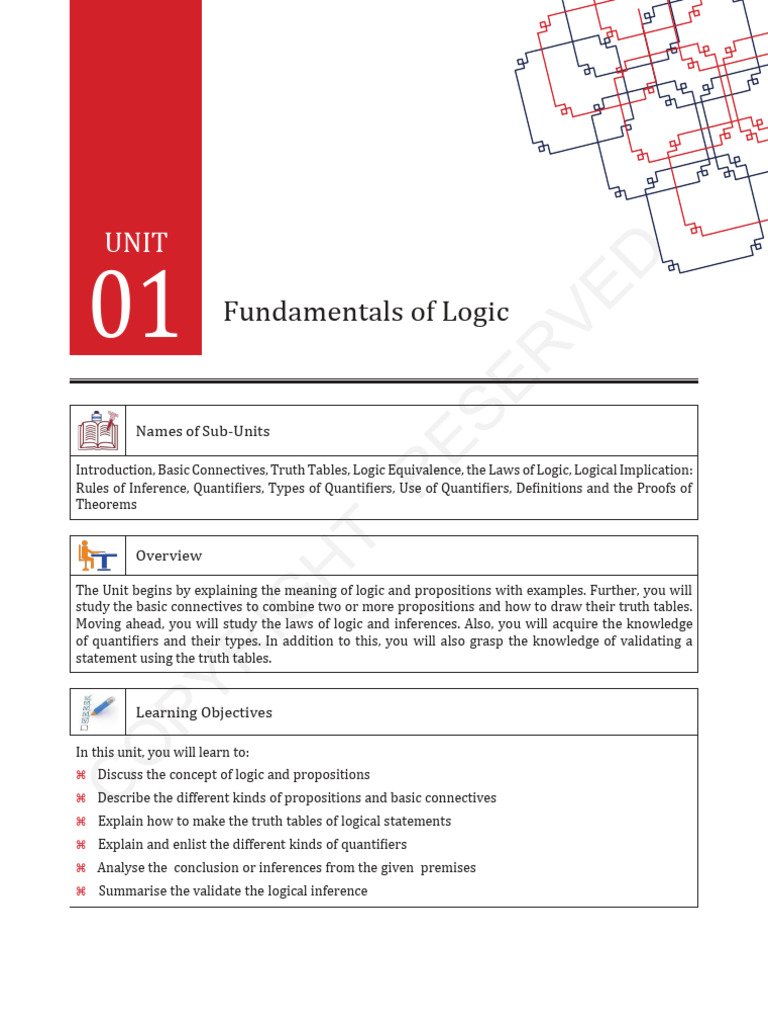 MCA Mathematical Foundation For Computer Application 01 | PDF | Logic | Argument