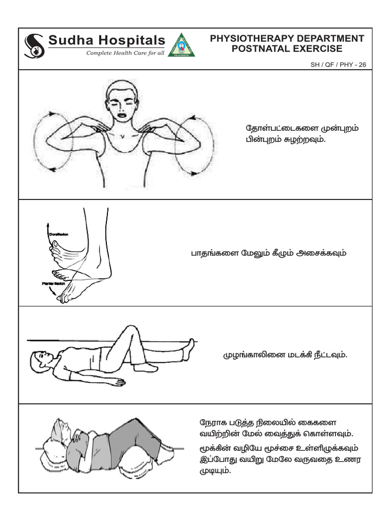 POSTNATAL EXERCISE CHART | PDF
