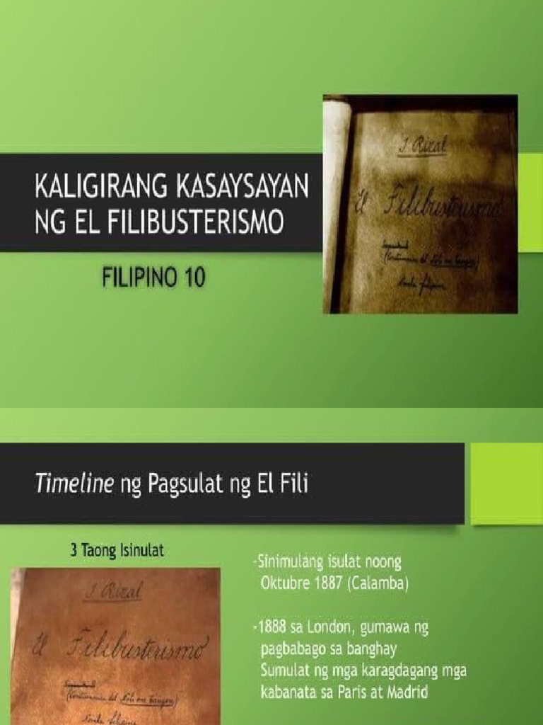 Kaligirang Pangkasaysayan NG El Fili | PDF
