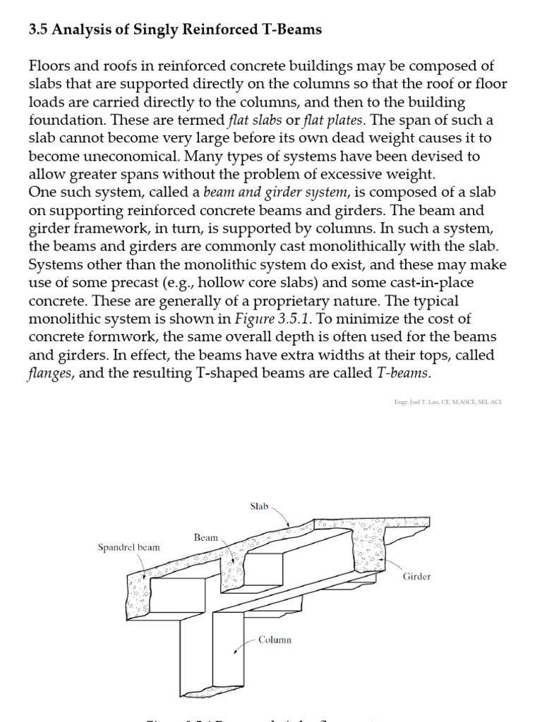 Lecture 7 - Chapter 3 Sections 3.5 To 3.6 Singly Reinforced T and ...