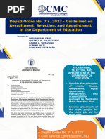 DO - s2023 - 007 Guidelines in Recruitment Selection and Appontment PDF | PDF