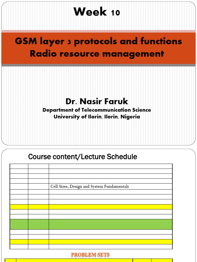 Radio Resource Management | PDF | Gsm | Signal To Noise Ratio