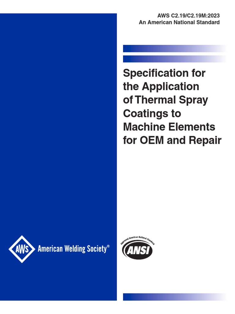 Aws C2.19 - C2.19M-2023 | PDF | Specification (Technical Standard ...