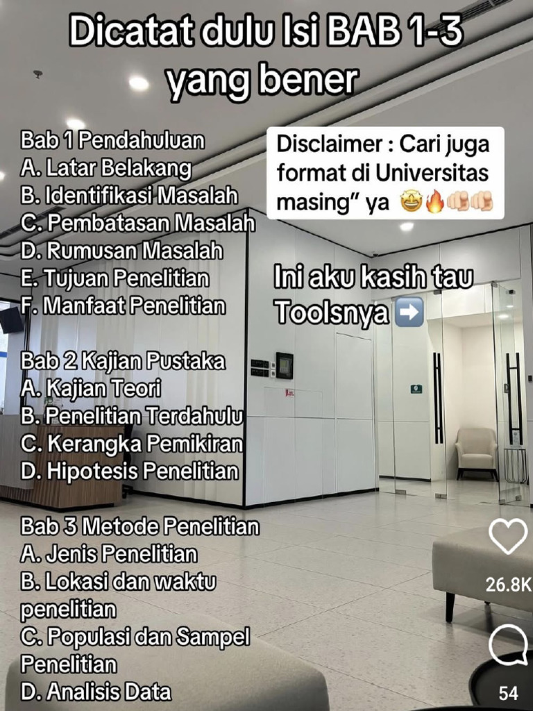 Isi Bab 1-3 | PDF