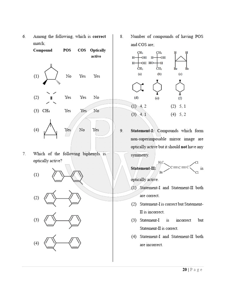 Merge DPP-10 - 21 - Isomerism Chemistry - Dropper NEET 20 | PDF