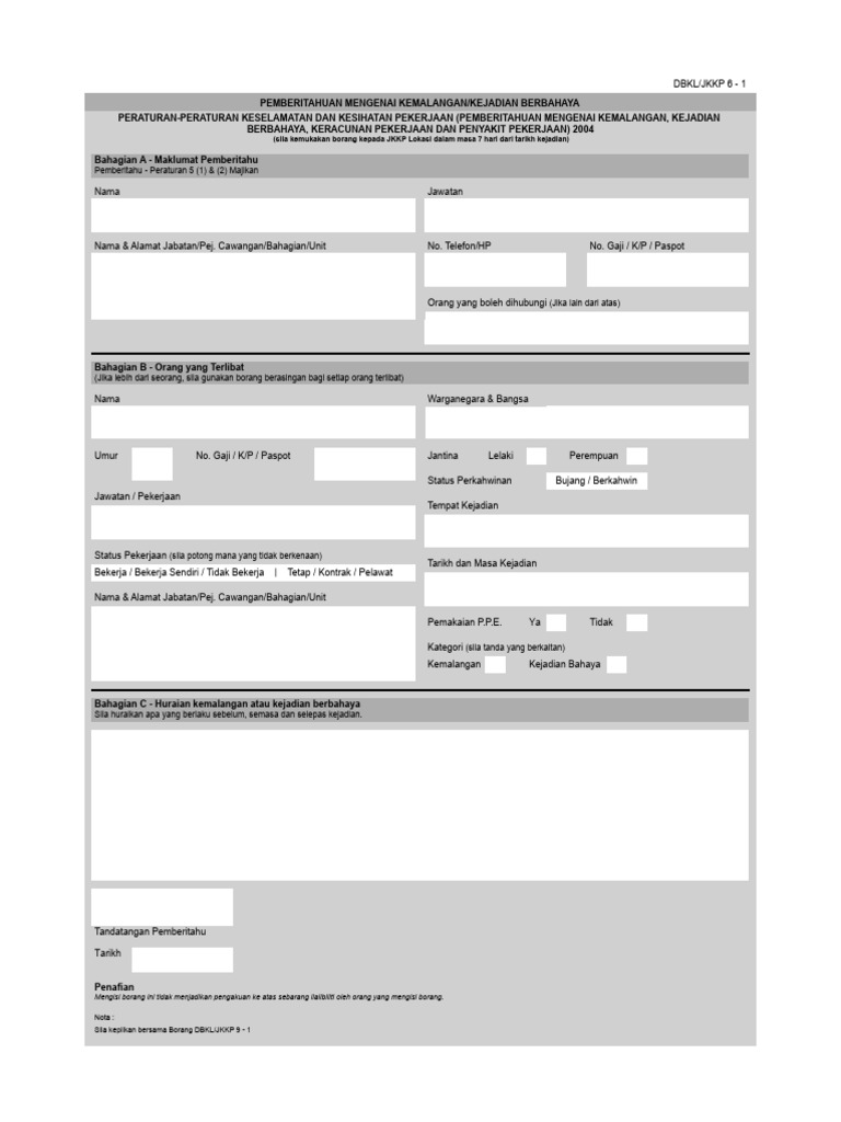 Borang DBKL JKKP 6 - 9 - 9a v2 | PDF