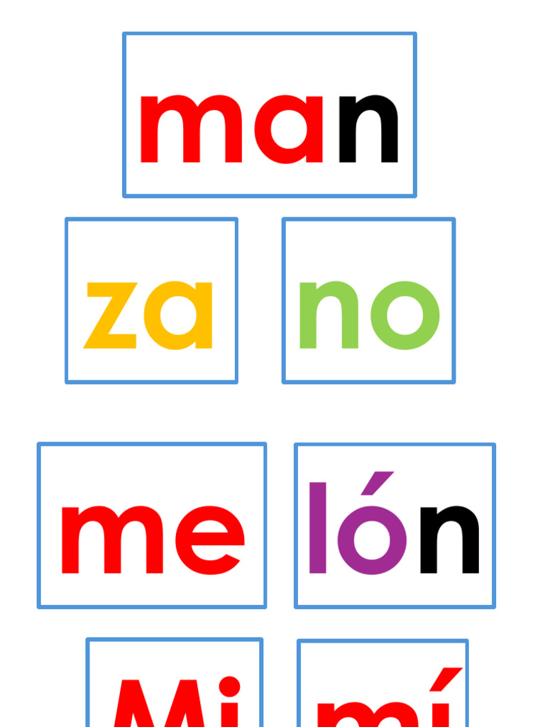 Palabras Con Mm-1 | PDF