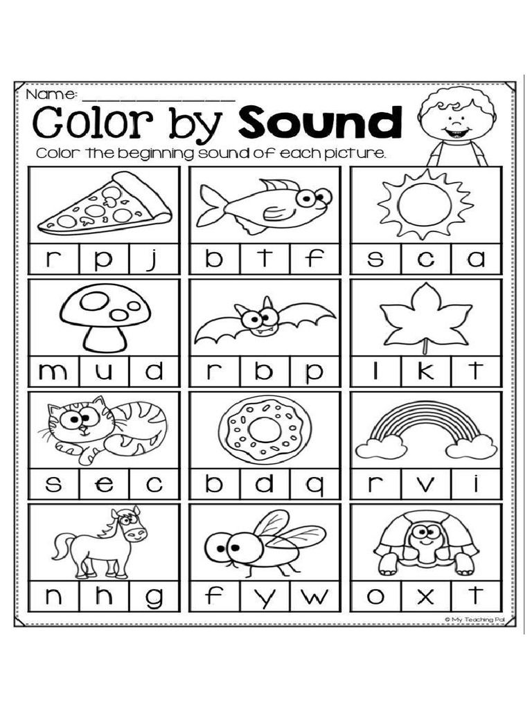 Color Beginning Sound | PDF
