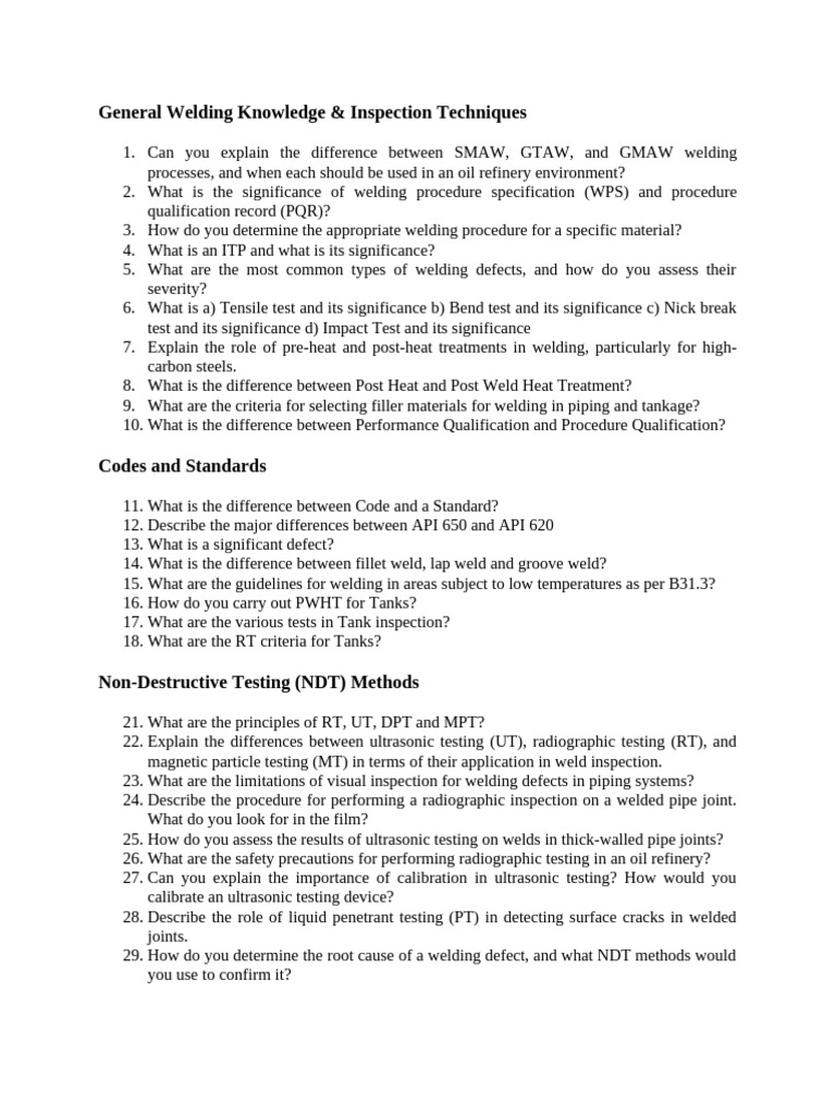 Welding Techniques and Inspection Guide | PDF | Welding | Construction